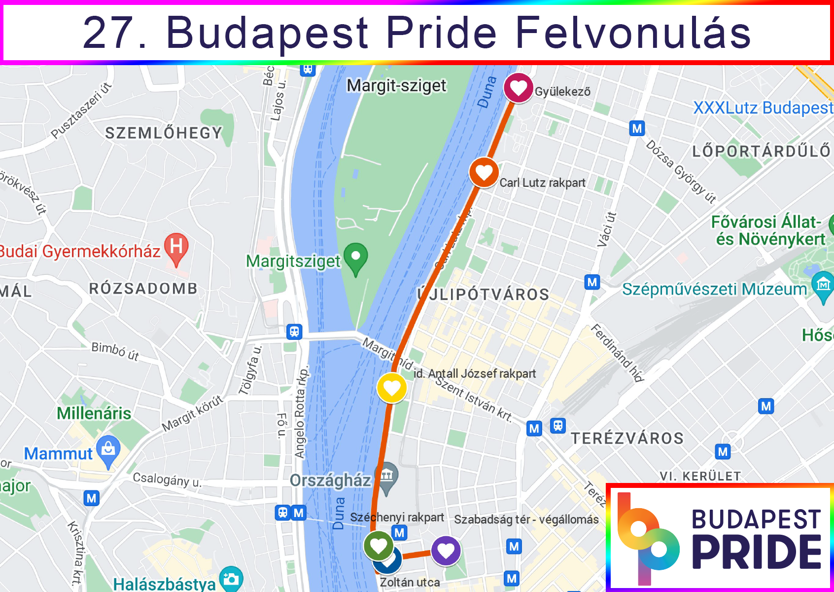 Megvan a Budapest Pride útvonala: a pesti Duna-parton lesz a felvonulás | Magyar Narancs